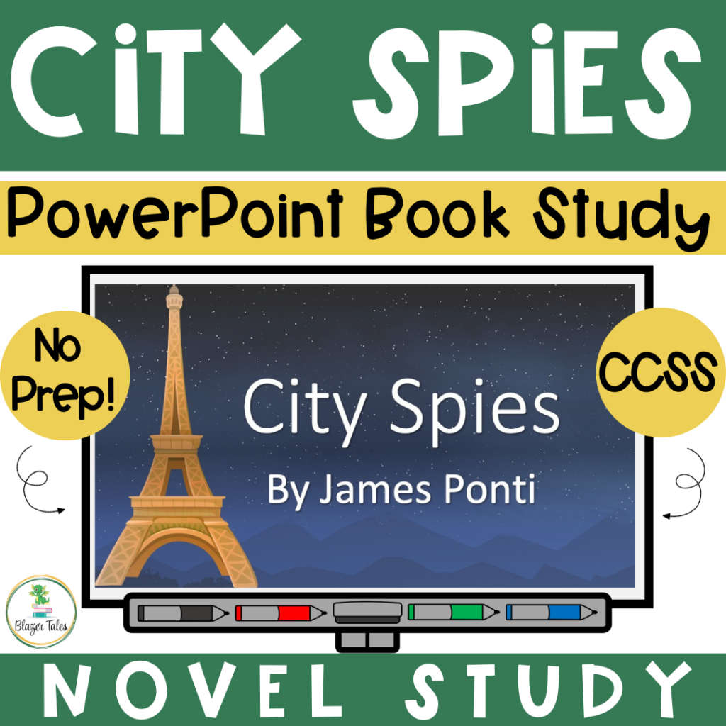 City Spies Novel Study PowerPoint w/ Reading Comprehension Trivia ...