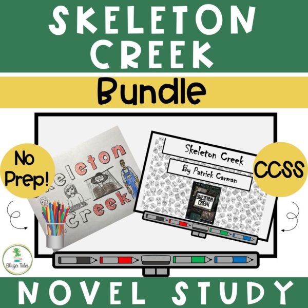 Skeleton Creek Novel Study PowerPoint & First Chapter Friday Coloring ...