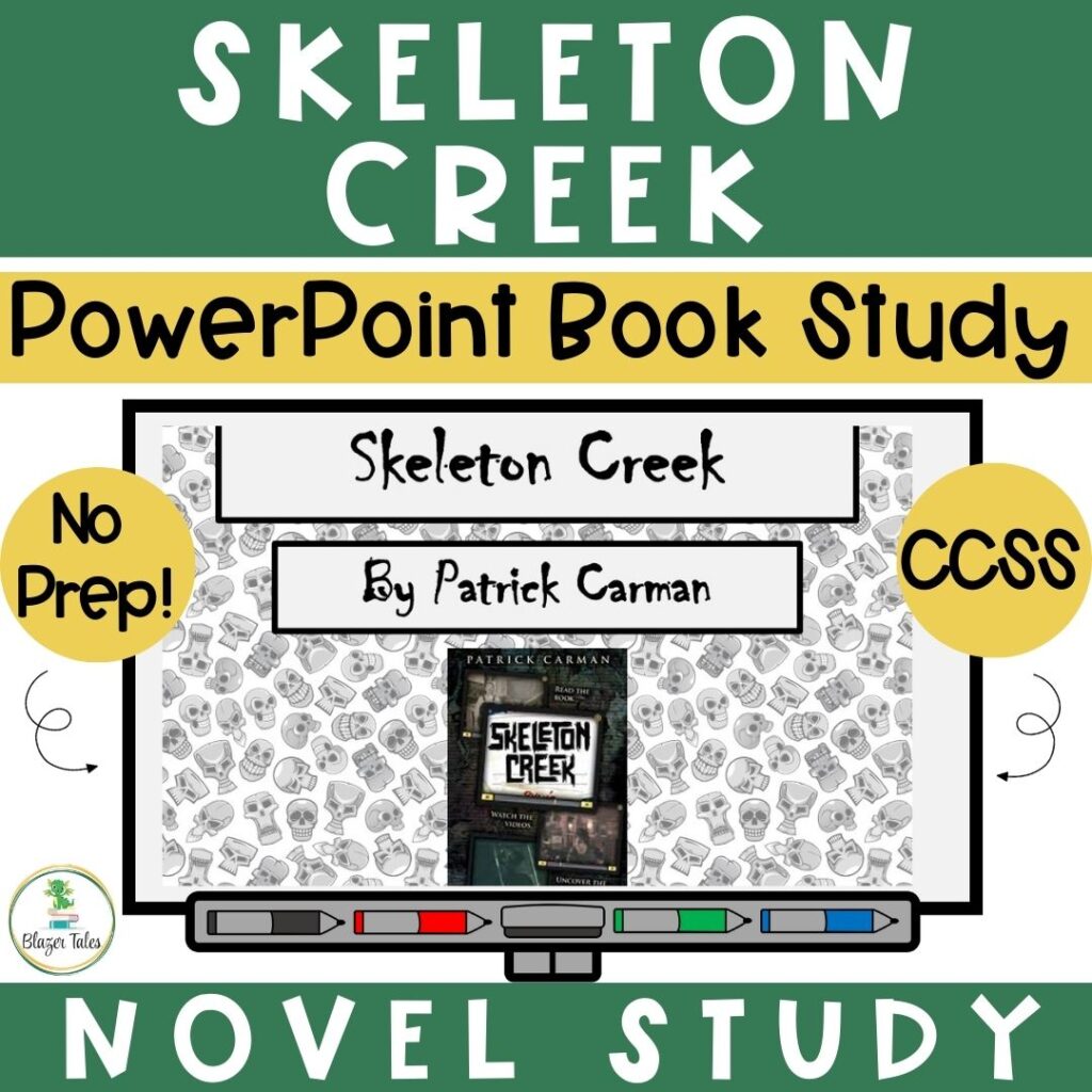 Skeleton Creek Novel Study PowerPoint & First Chapter Friday Coloring ...