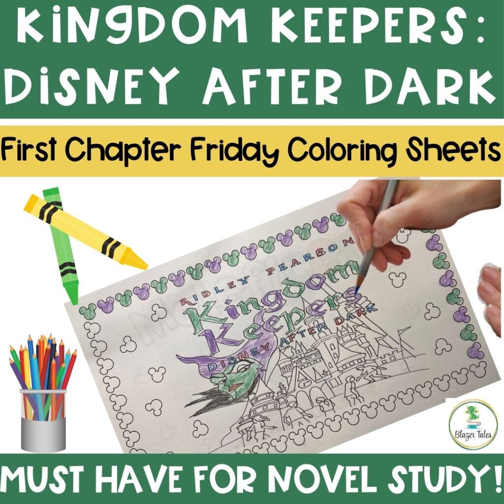 Kingdom Keepers Disney After Dark Novel Study PowerPoint & FCF Coloring ...